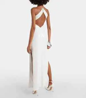 Galvan Sequined Halterneck Gown