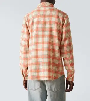 GOD'S TRUE CASHMERE Plaid Cashmere Shirt