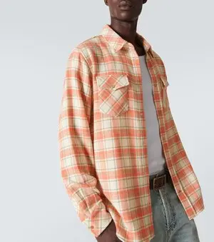 GOD'S TRUE CASHMERE Plaid Cashmere Shirt