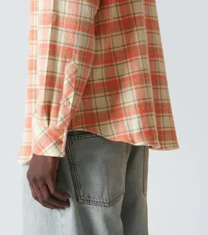 GOD'S TRUE CASHMERE Plaid Cashmere Shirt