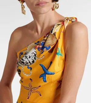 Dolce & Gabbana Capri Printed Silk-blend Midi Dress
