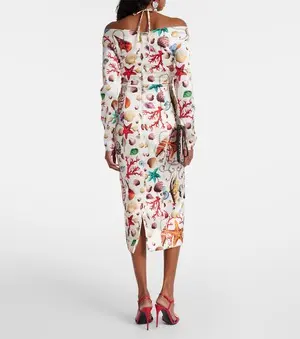 Dolce & Gabbana Capri Printed Silk-blend Midi Dress