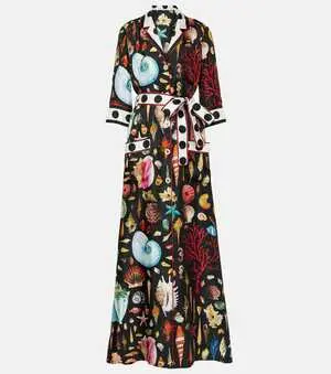 Dolce & Gabbana Capri Printed Silk Satin Robe - Multicoloured