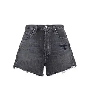 Citizens Of Humanity Marlow High-rise Denim Shorts - Black