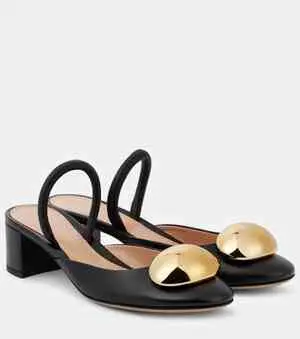 GIANVITO ROSSI Sphera 45 Leather Pumps - Black