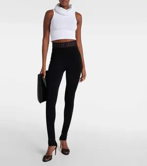 Alaïa Vienne High-rise Leggings