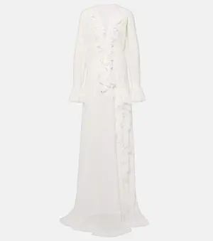 BANANHOT Bellen Ruffled Maxi Dress