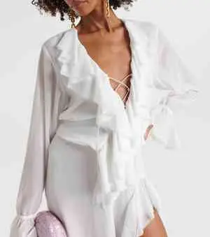 BANANHOT Bellen Ruffled Maxi Dress
