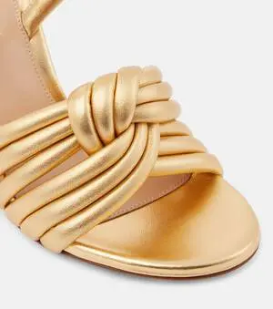 GIANVITO ROSSI Ottavia Metallic Leather Sandals