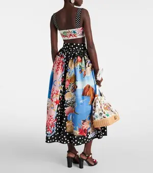 Dolce & Gabbana Capri Printed Bra Top