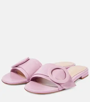 GIANVITO ROSSI Leather Slides
