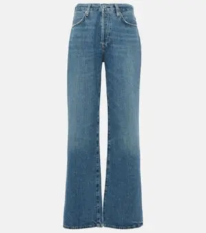 Citizens Of Humanity Annina Mid-rise Wide-leg Jeans - Blue
