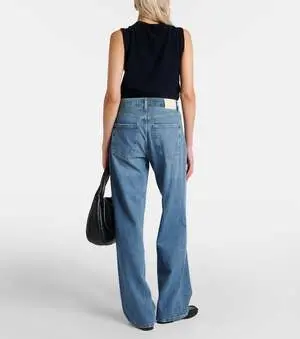 Citizens Of Humanity Annina Mid-rise Wide-leg Jeans - Blue