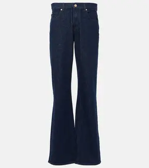 7 For All Mankind Tess High-rise Flared Jeans - Blue
