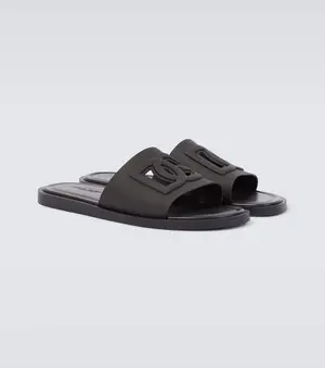 Dolce & Gabbana Cutout Slides - Black