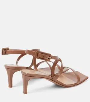 GIANVITO ROSSI Lindsay 55 Leather Sandals