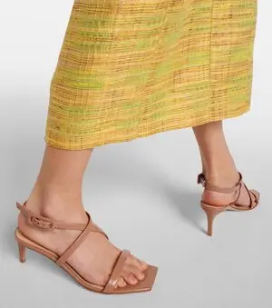 GIANVITO ROSSI Lindsay 55 Leather Sandals