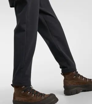 Brunello Cucinelli Pleated Cotton-blend Jersey Sweatpants