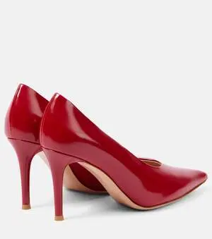 GIANVITO ROSSI Robbie 85 Patent Leather Pumps - Red