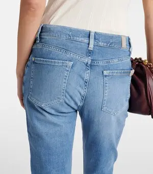 7 For All Mankind Low-rise Slim Jeans