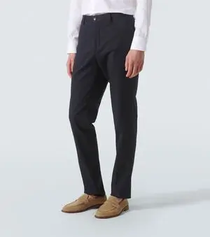 Etro Floral Cotton Jacquard Chinos