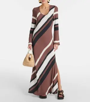 Faithfull The Brand Da Costa Striped Maxi Dress