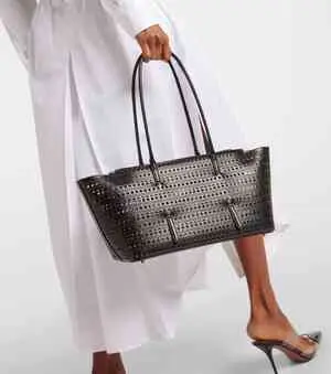 Alaïa Mina 32 Leather Shoulder Bag