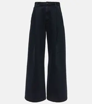 AGOLDE Ellis Low-rise Wide-leg Jeans - Black
