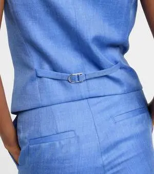 Gabriela Hearst Coleridge Vest - Blue