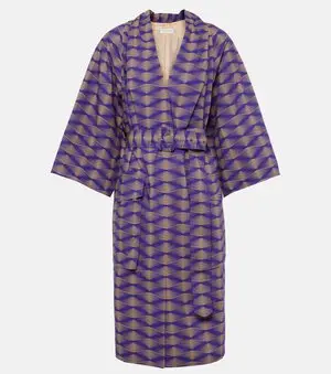 Dries Van Noten Printed Cotton Poplin Minidress - Purple