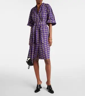 Dries Van Noten Printed Cotton Poplin Minidress