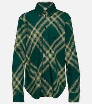 Burberry Checked Wool Shirt