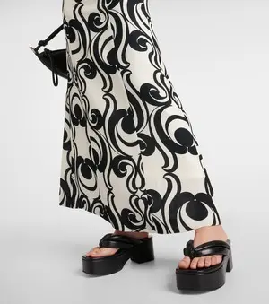 Dries Van Noten Printed Crêpe Maxi Dress