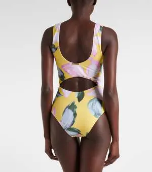 ALEXANDRA MIRO Beth Floral Cutout Swimsuit