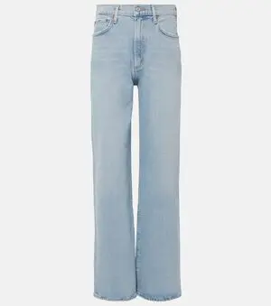 AGOLDE Harper Mid-rise Straight Jeans - Blue