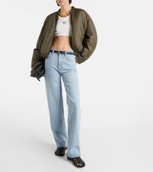 AGOLDE Harper Mid-rise Straight Jeans - Blue