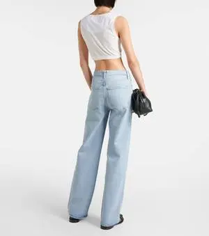 AGOLDE Harper Mid-rise Straight Jeans - Blue
