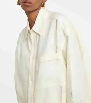 Bottega Veneta Oversized Linen Shirt