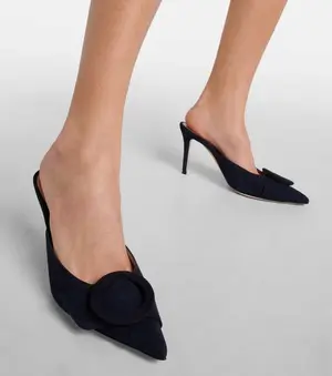 GIANVITO ROSSI Suede Mules
