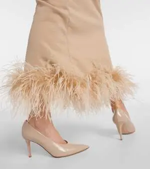GIANVITO ROSSI Robbie Leather Pumps - Neutrals