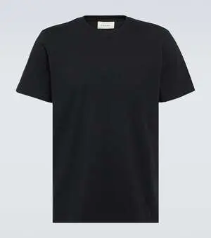 FRAME Logo Cotton Jersey T-shirt - Black