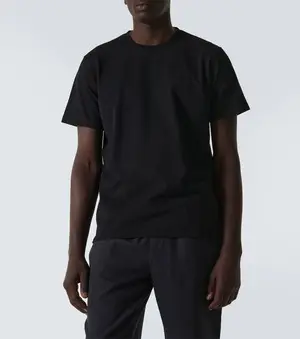 FRAME Logo Cotton Jersey T-shirt - Black
