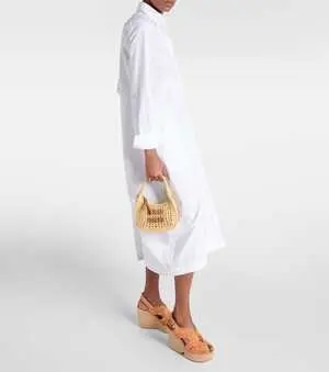 Clergerie Dolce Raffia Platform Sandals