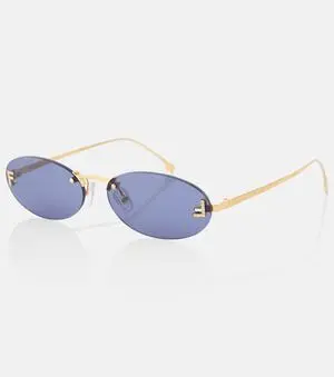 Fendi First Crystal Embellished Sunglasses - Blue