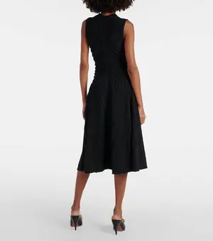 Alaïa Gathered Midi Dress