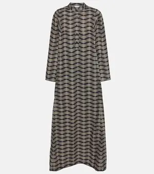 Dries Van Noten Printed Maxi Dress - Black