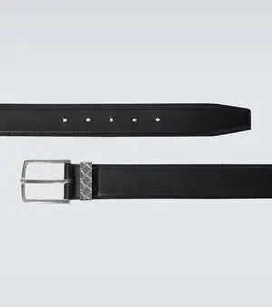 Bottega Veneta Leather Belt - Black
