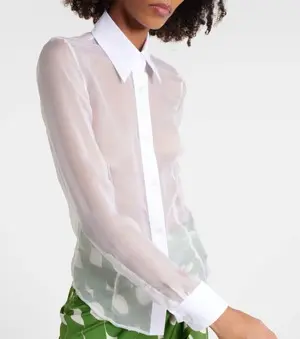 Dries Van Noten Silk And Cotton Shirt