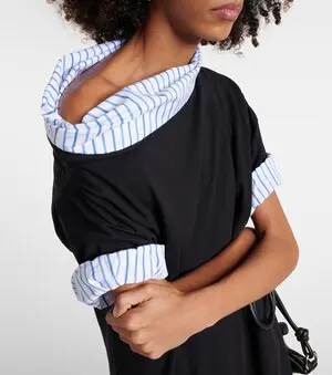 Dries Van Noten Cotton Jersey Midi Dress