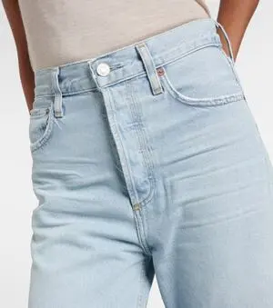 AGOLDE Ren High-rise Wide-leg Jeans - Blue